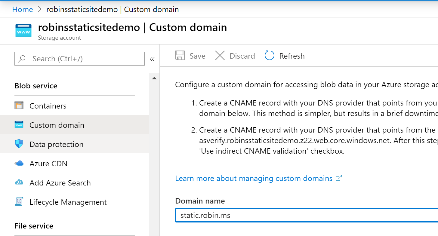 Creating A Secure Static Website With Azure Storage 📝 Robins Notes